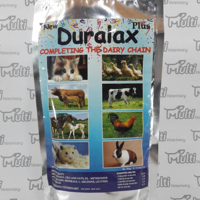Jual Susu Ternak DURALAX 600gr Susu untuk Sapi, Kerbau, Kuda, Ayam ...