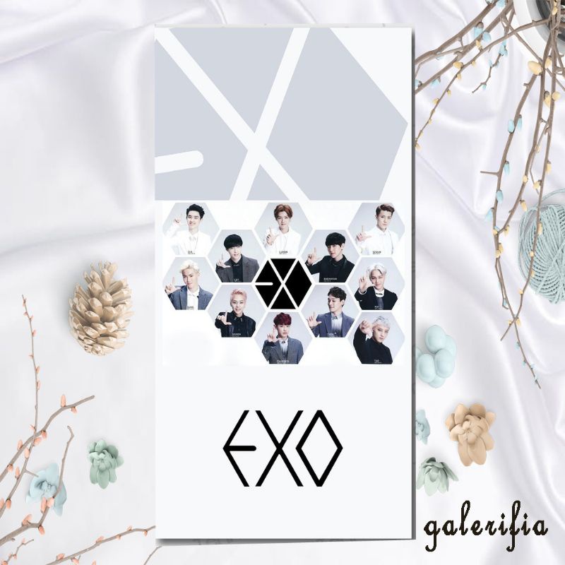 Jual Poster hiasan dinding EXO KPOP kayu MDF | Shopee Indonesia
