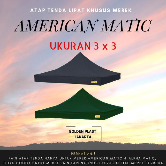 Jual Atap tenda American matic 3x3 (hanya atap) | Shopee Indonesia