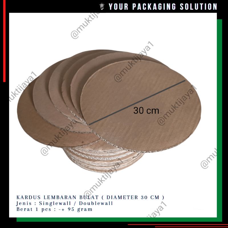 Jual ALAS KUE DIAMETER 30cm • KARDUS KARTON LEMBARAN BENTUK LINGKARAN ...