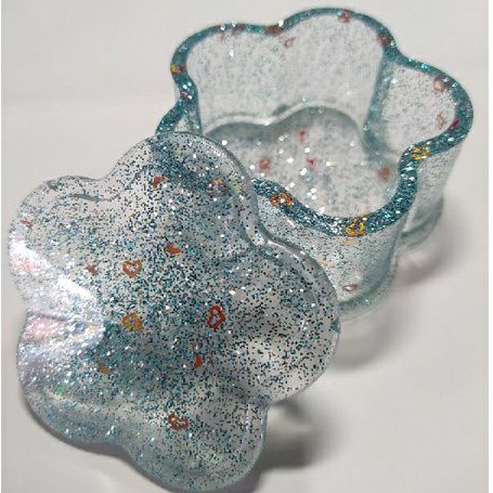 Jual wadah bunga blue resin (hand made) | Shopee Indonesia