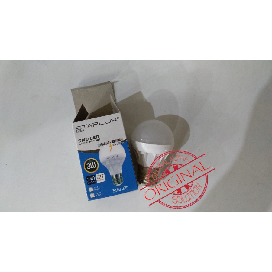 Jual Lampu LED 3 Watt Starlux Putih E27 Hemat Energi | Shopee Indonesia