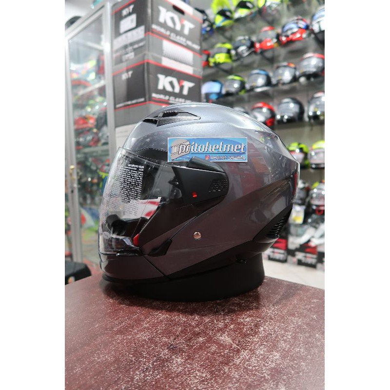 Jual Zeus 611C Titanium 2Visor Modular | Shopee Indonesia