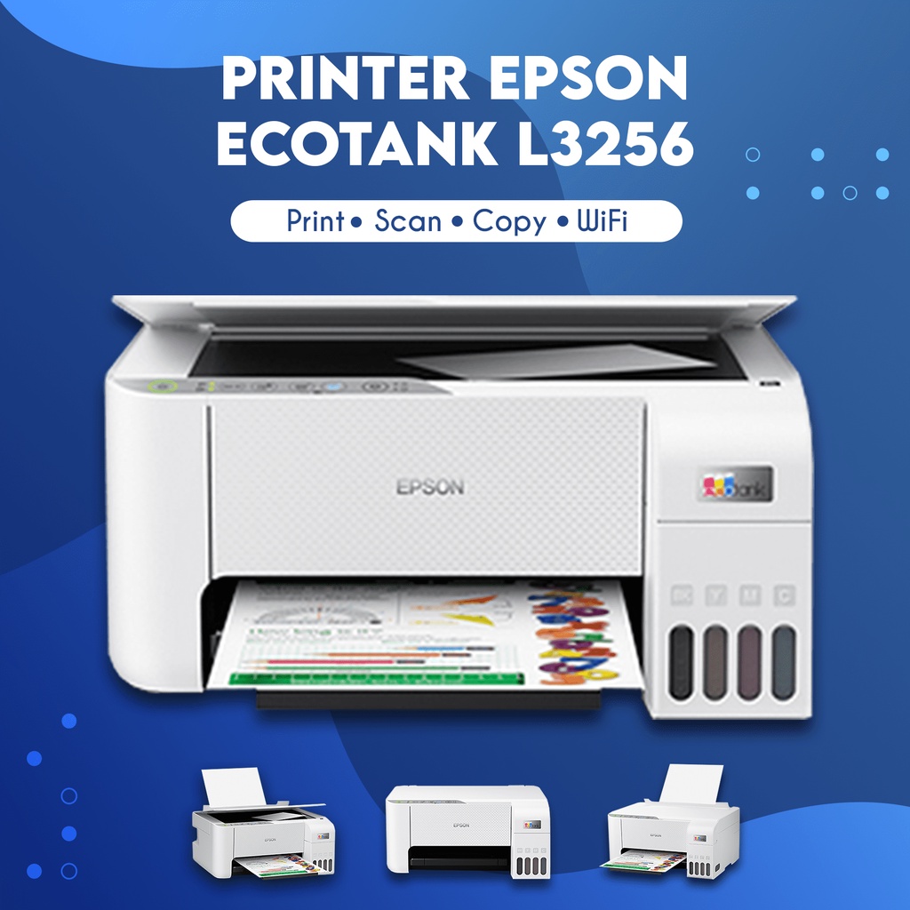 Jual Printer L3256 Epsn EcoTank A4 Wireless All In One Print Scan Copy Wifi | Shopee Indonesia