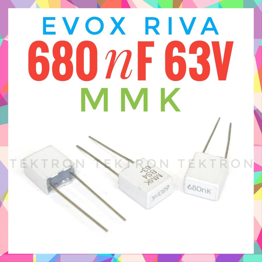 Jual EVOX RIFA / KEMET 680nF 63V MMK Film Capacitor 684 0.68uF ...