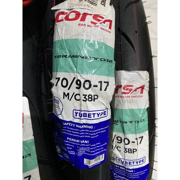 Jual Ban Corsa Terminator 70/90-17 TT(tubetype) | Shopee Indonesia