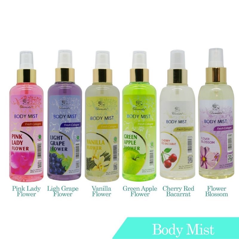 Jual Claresta Body Mist / Pewangi Badan | Shopee Indonesia