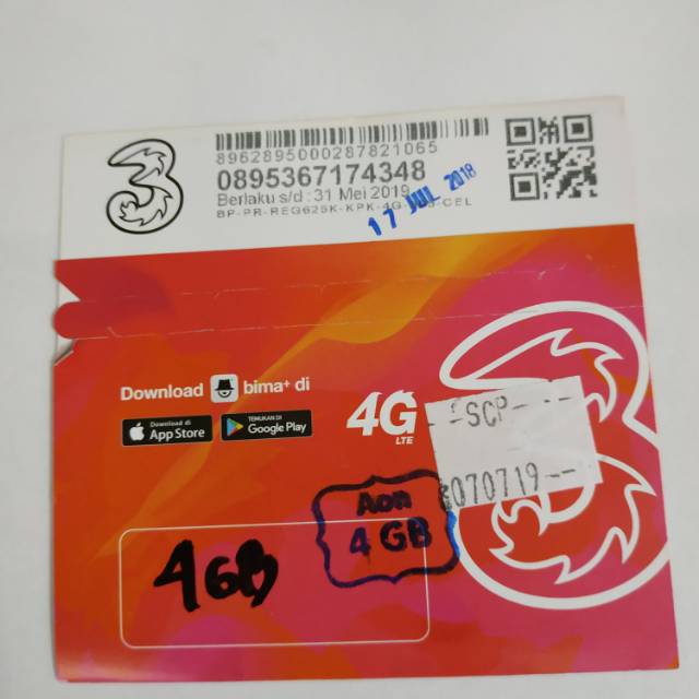 Jual Perdana three AON 4gb | Shopee Indonesia