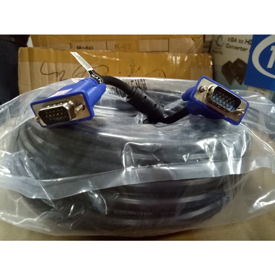 Jual Kabel VGA 20M 20 Meter High Quality For Monitor Projector LED ...