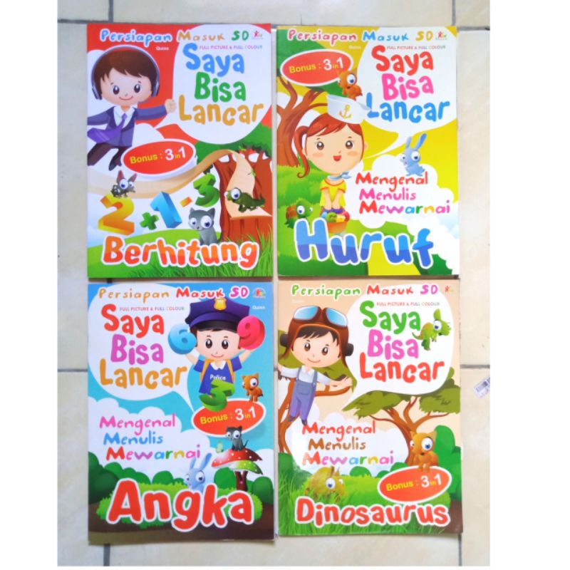 Jual Buku saya bisa lancar berhitung/mengenal huruf/mengenal angka ...