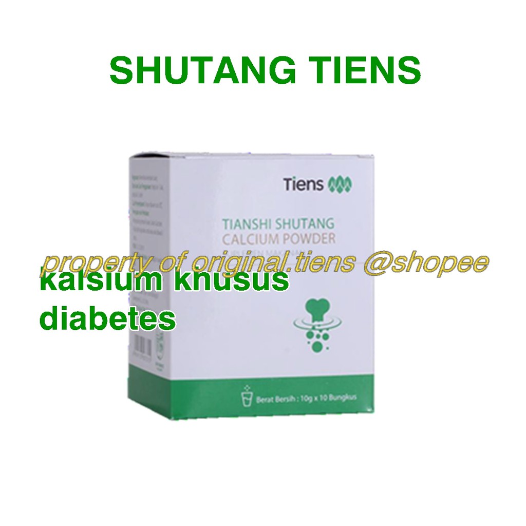 Jual TIENS SHUTANG CALSIUM HERBAL KALSIUM KHUSUS DIABETES ISI 10 SACHET ...