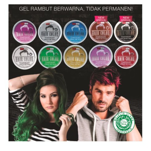 Jual Pewarna Rambut Temporary CULTUSIA Styling Gel Color 80 ml ...