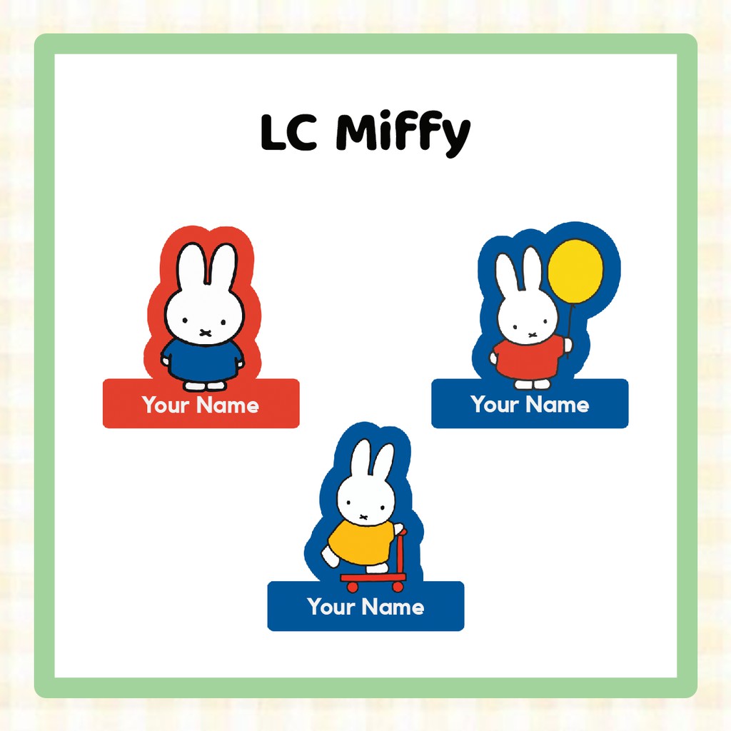 Jual [Stiker Label Nama] LC Miffy | Shopee Indonesia