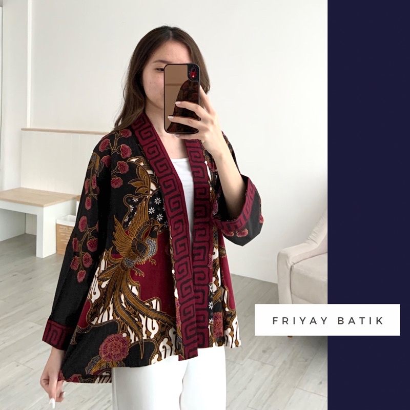 Jual Joef Outer Batik / Outer Batik Wanita / Cardigan Batik Wanita ...