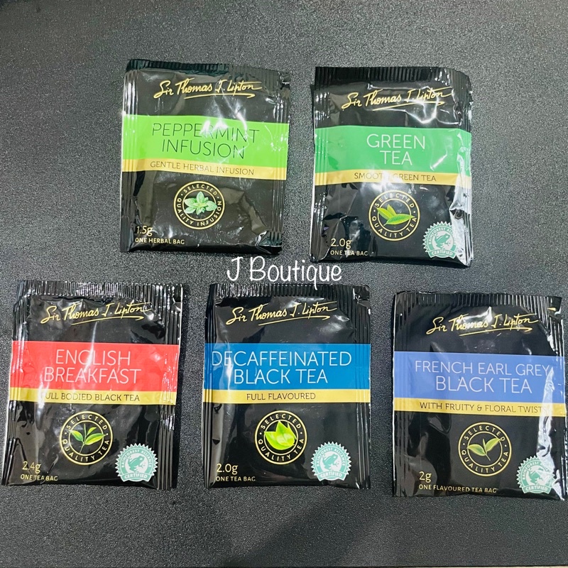 Jual Sir Thomas Lipton Tea All Variant Sachet Black Tea Teh Saset Green ...