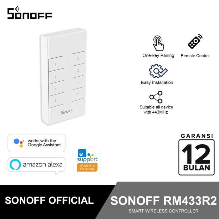 Jual Sonoff Remote Control RM433R2 Remote Controller Kustom Serbaguna ...
