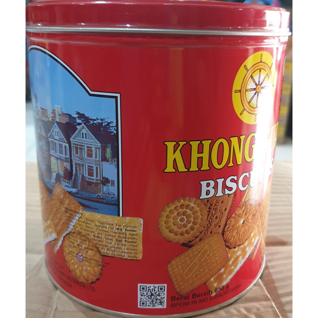 Jual Khongguan kaleng kecil>makanan ringan>biskuit kaleng | Shopee ...