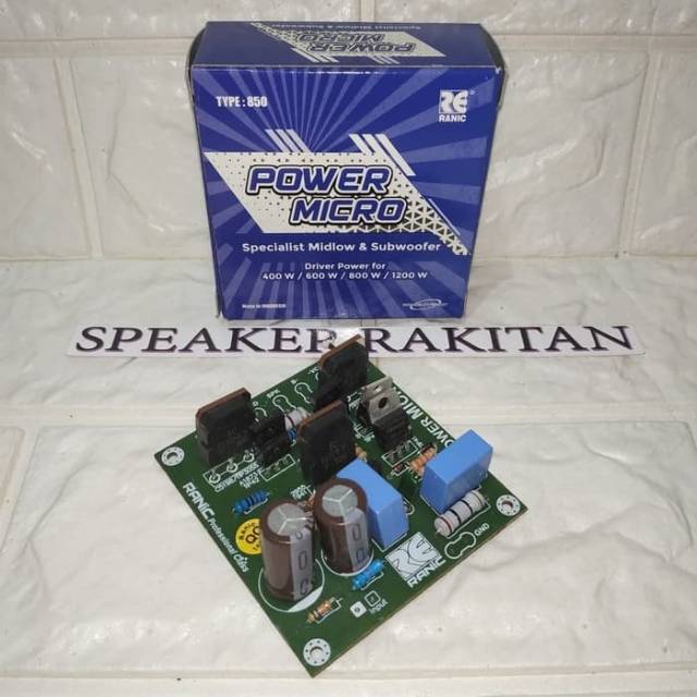 Jual Kit Driver POWER MICRO 850 specialis Midlow dan Subwoofer 400W ...