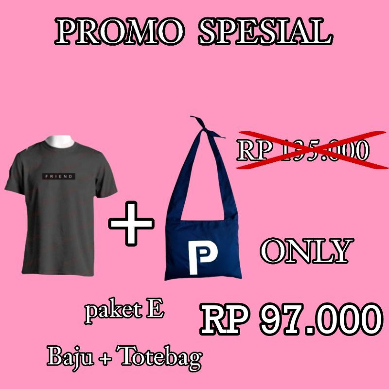 Jual PAKET CASE HP + KAOS / BAJU FRIEND UNFRIEND + HANGER DOOR + ADJUSTABLE TOTEBAG BAD BUDDY ...