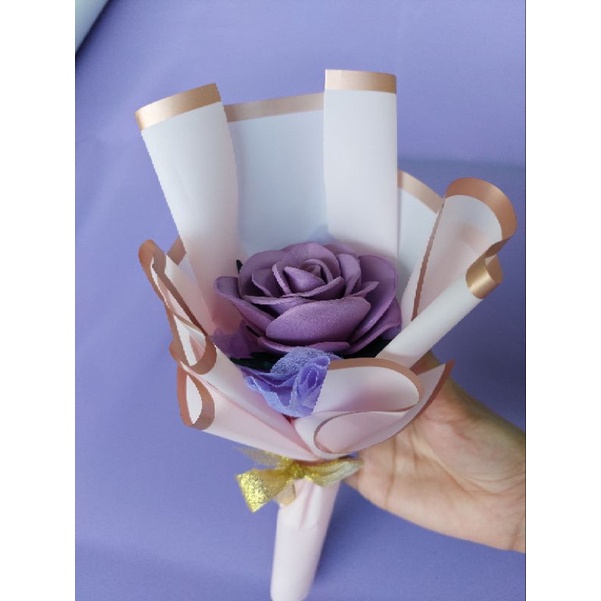 Jual Bucket Bunga Mawar Eva Foam Single Flower (Handmade) | Shopee ...