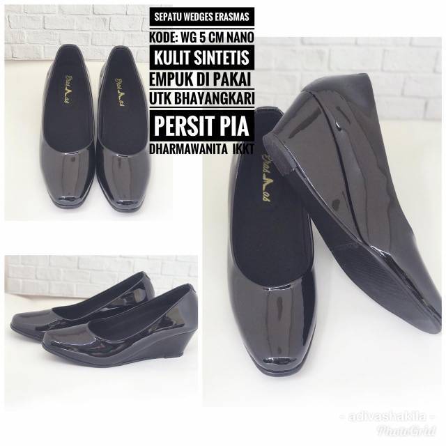 Jual Sepatu PSH Bhayangkari/persit/pia/bidan/perawat/pns WEDGES NANO ...