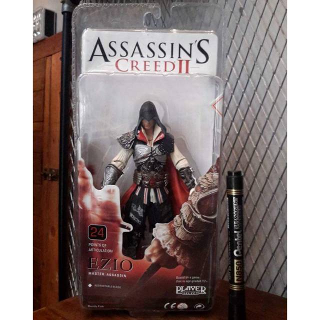 Jual Sale Mainan action figure Assassims creed ll Ezio 24 Player select Neca Master assassin ...