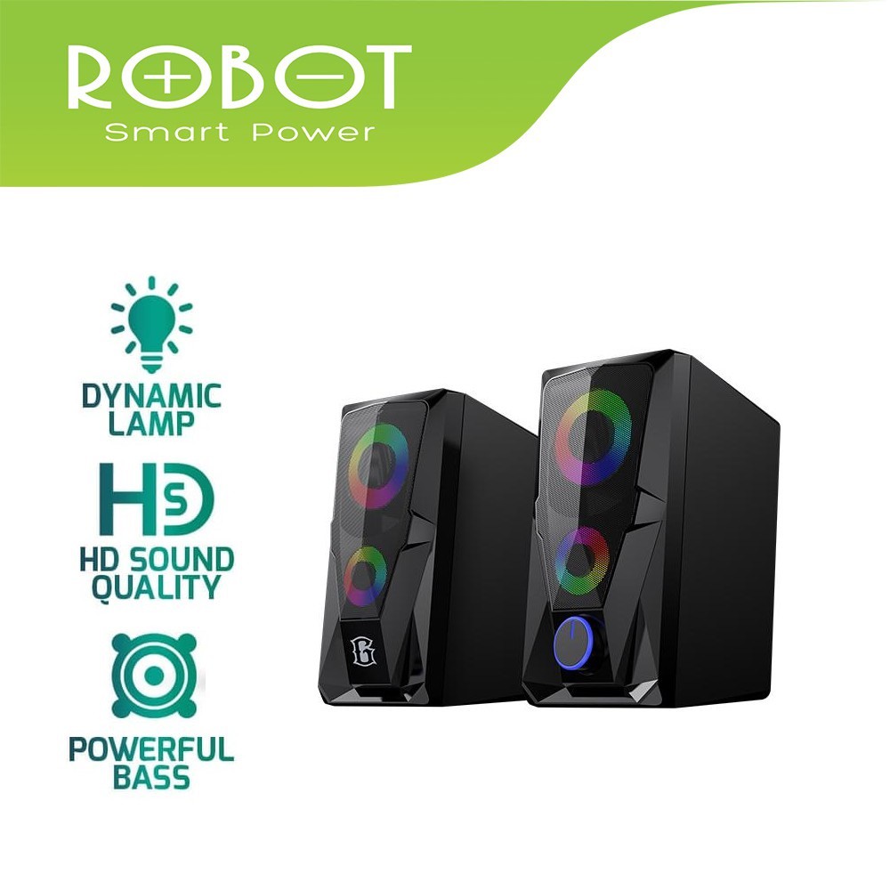 Jual SPEAKER AKTIF ROBOT RS200 RBG GAMING HD SOUND EXTRA BASS AUDIO ...