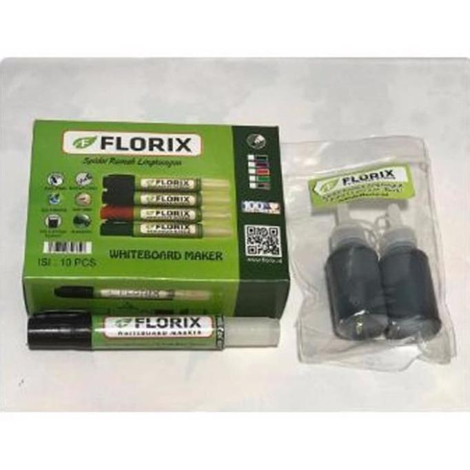 Jual Produk Unggulan] Spidol Whiteboard Florix Gratis Tinta Isi Ulang ...