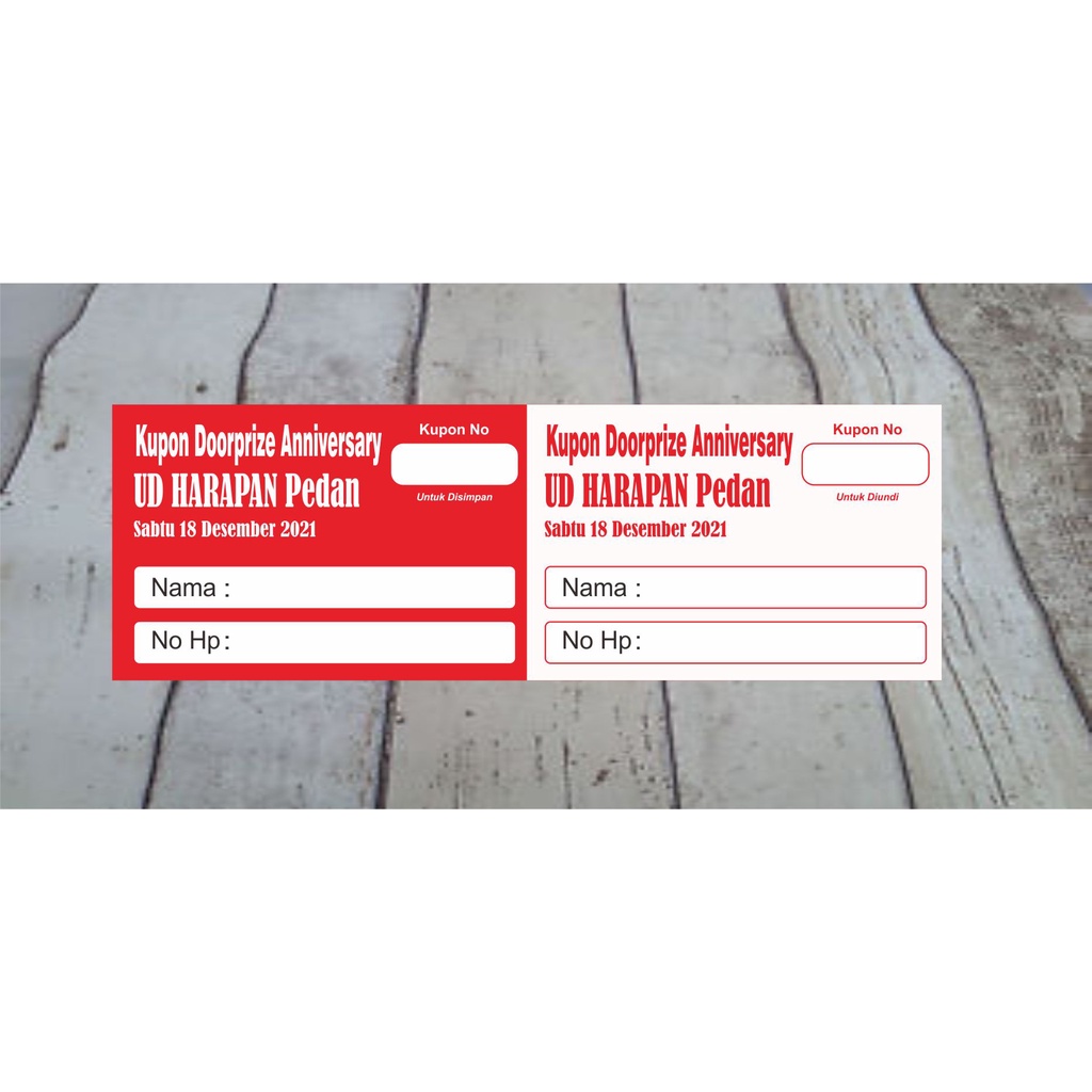 Jual kertas kupon doorprize | Shopee Indonesia