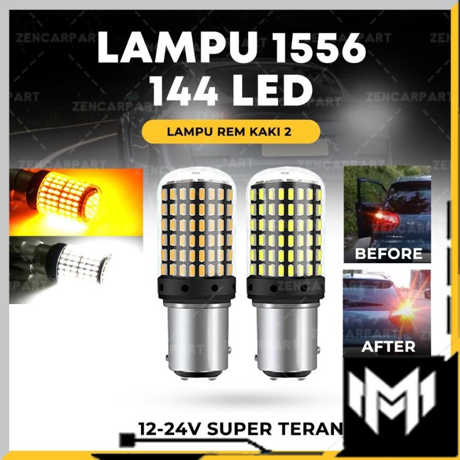 Jual Lampu LED Rem Kaki 2 144 SMD Mata Mobil Motor Stop 1157 Canbus ...