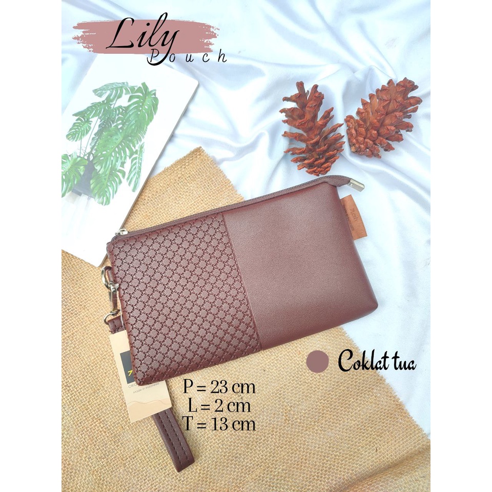 Jual READY DOMPET LILY Pouch By 7Lash Kekinian terbaru lipat panjang ...
