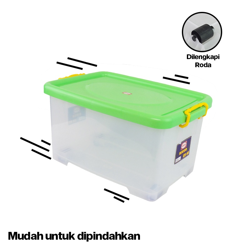 Jual SHINPO Kontainer Plastik Dengan Roda Ricco Container Box Kotak ...
