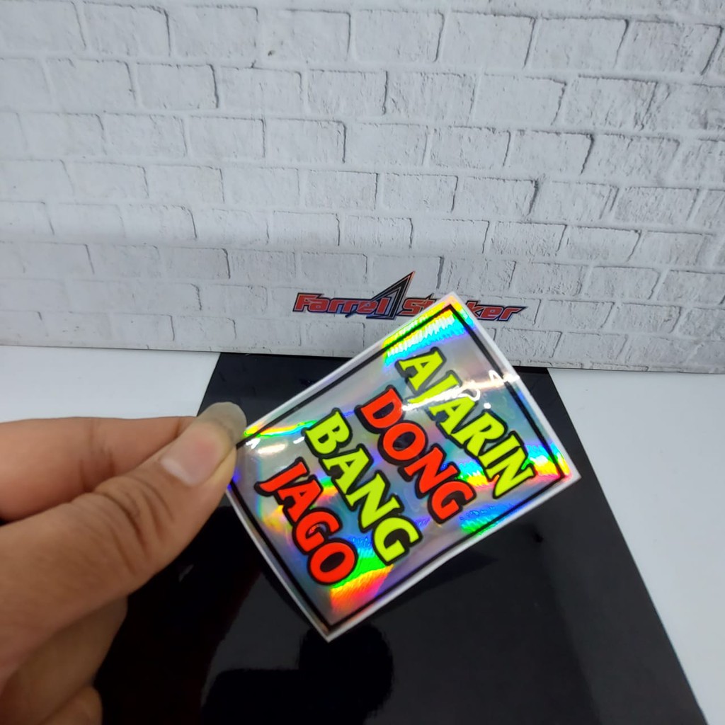 Jual stiker sticker AJARIN DONG BANG JAGO stabilo | Shopee Indonesia