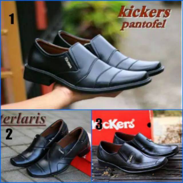 Jual SEPATU PANTOFEL KICKERS KULIT SINTETIS CASUAL PRIA KULIT FORMAL ...