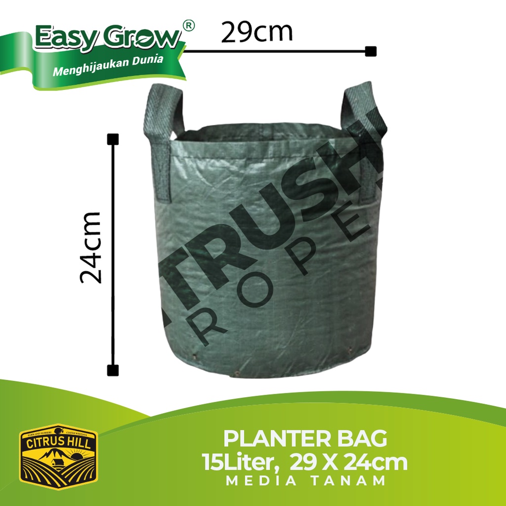 Jual PLANTER PLENTER BAG 15 liter EASY GROW PLANTERBAG POT BUNGA BONSAI ...