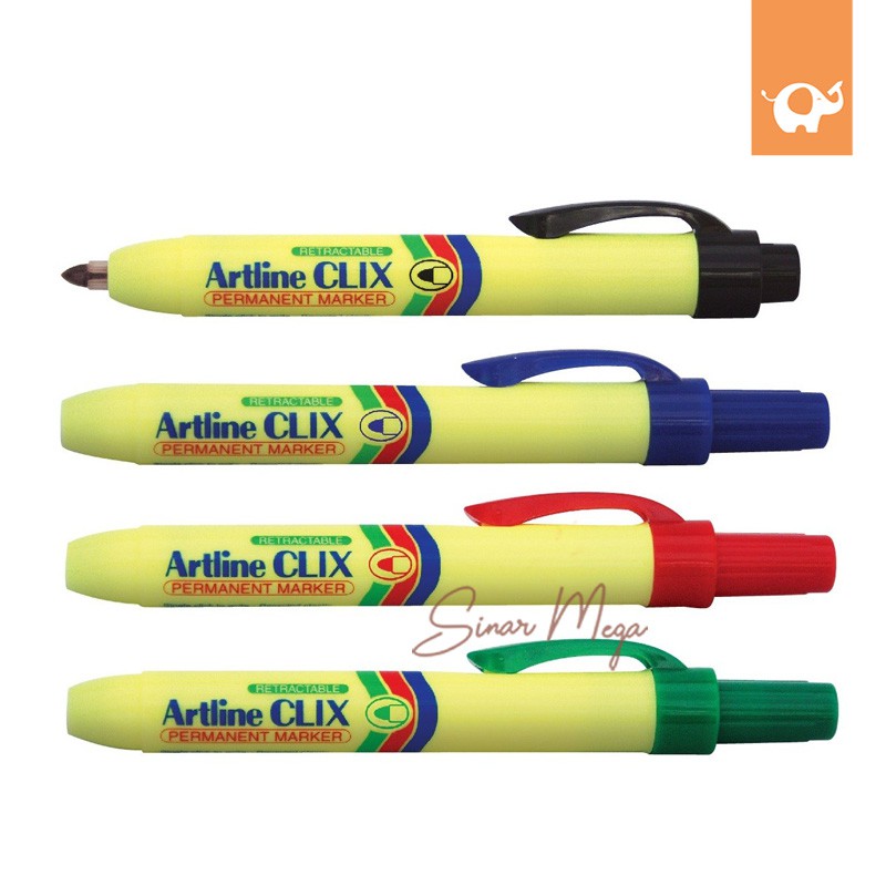 Jual Artline Clix Permanent Marker EK-73 Spidol Permanen Berkualitas ...