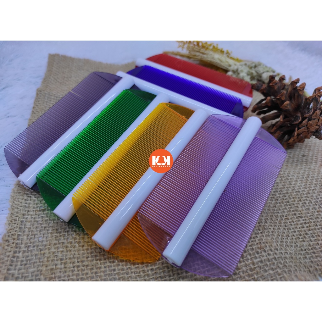 Jual SISIR SERIT KUTU RAMBUT TULANG PLASTIK WARNA WARNI / SISIR SERIT ...