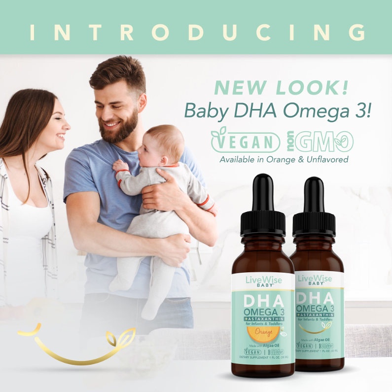 Jual LIVE WISE BABY VITAMIN DHA OMEGA 3 FOR INFANTS PLUS ASTAXANTHIN 30ML | Shopee Indonesia