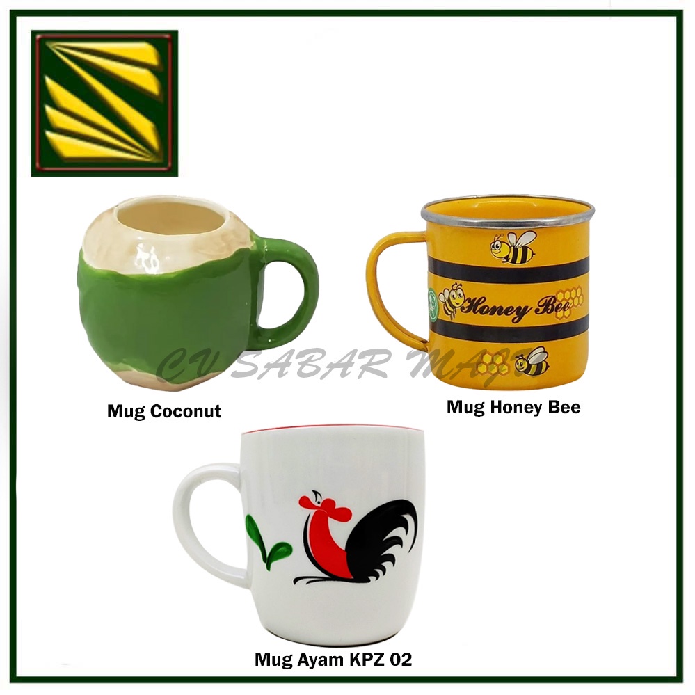 Jual Mug Kelapa Muda Degan 3 Dimensi, Mug Ayam / Cangkir Ayam Jago, dan ...