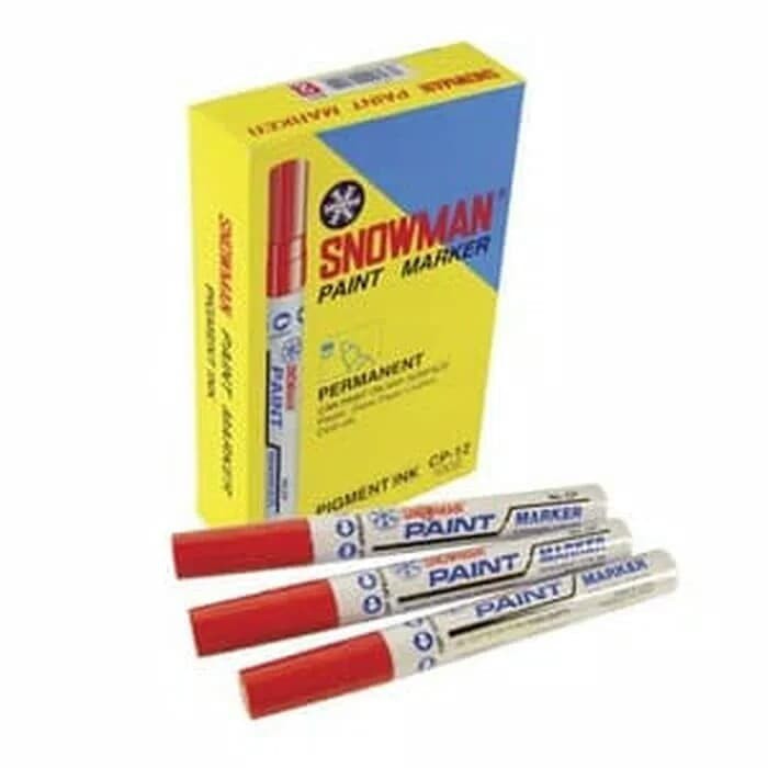 Jual Unik SPIDOL SNOWMAN WARNA RED ( MERAH ) ( PAINT MARKER ) - Merah ...