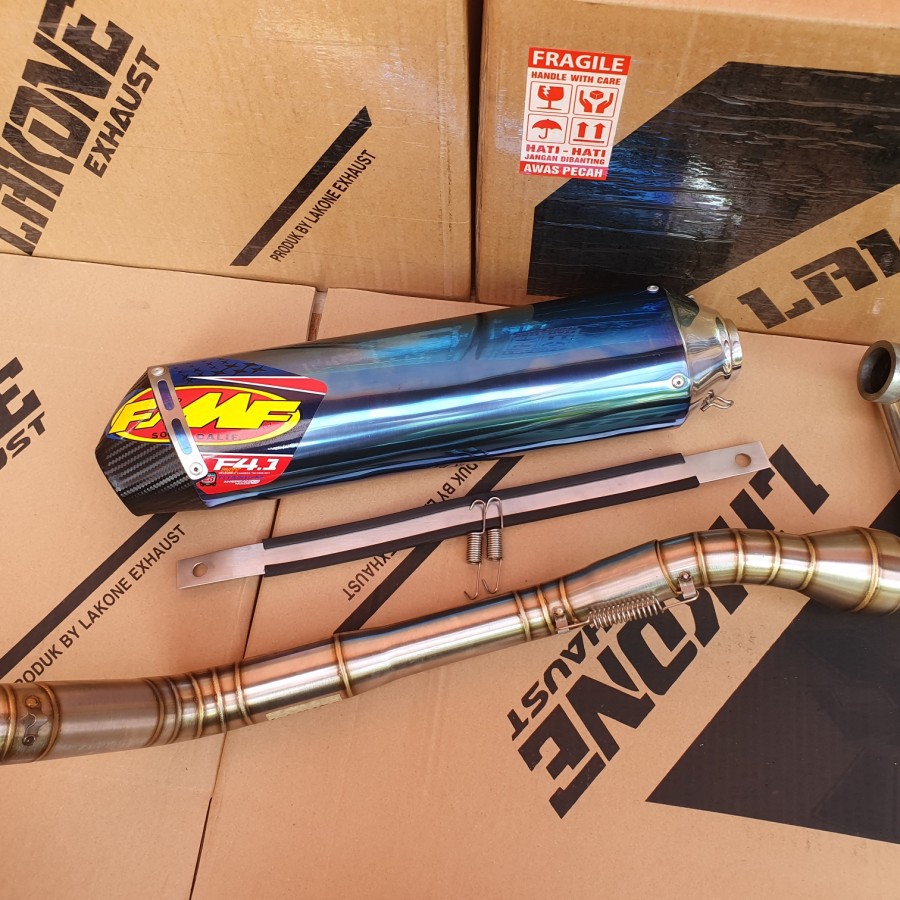 Jual KNALPOT FMF BLUE LONG D-TRACKER 150 KLX 150 S L BF G CRF 150L ...