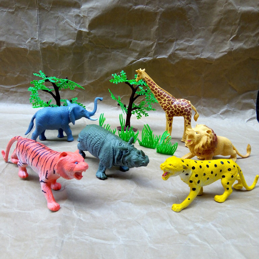 Jual Animal Kingdom Mainan Binatang Liar Karet Hewan Plastik Mainan ...