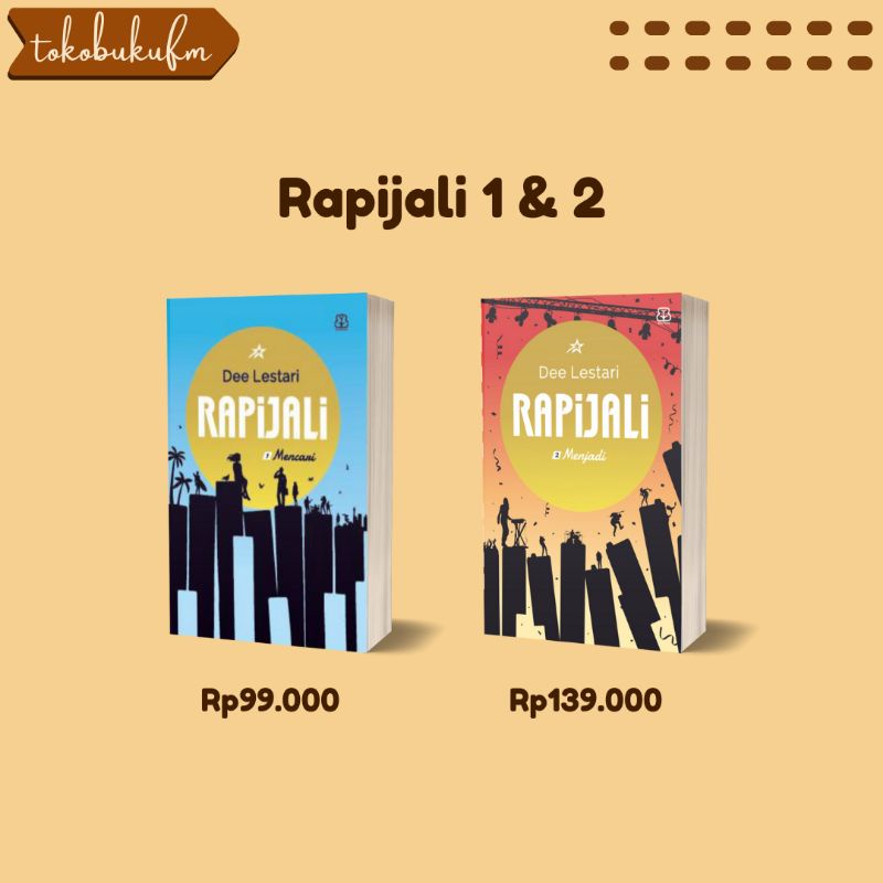 Jual [Satuan] Rapijali 1, 2, & 3 - Dee Lestari - Bentang Pustaka ...