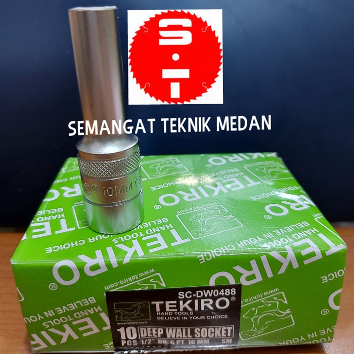 Jual 10mm TEKIRO MATA DEEP SOCK SOCKET PANJANG 10mm 10 mm 1/2" TEKIRO ...