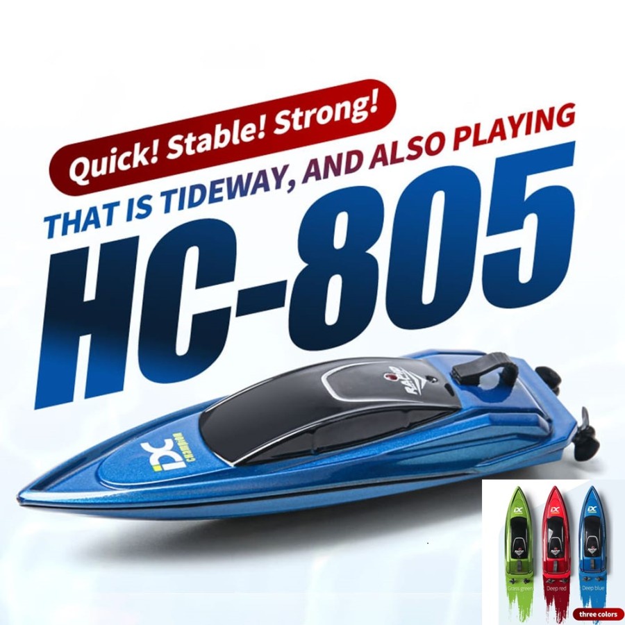 Jual Mini RC Boat HC805 HC 805 HC-805 RC Perahu Cepat 2.4G With LED RTR ...