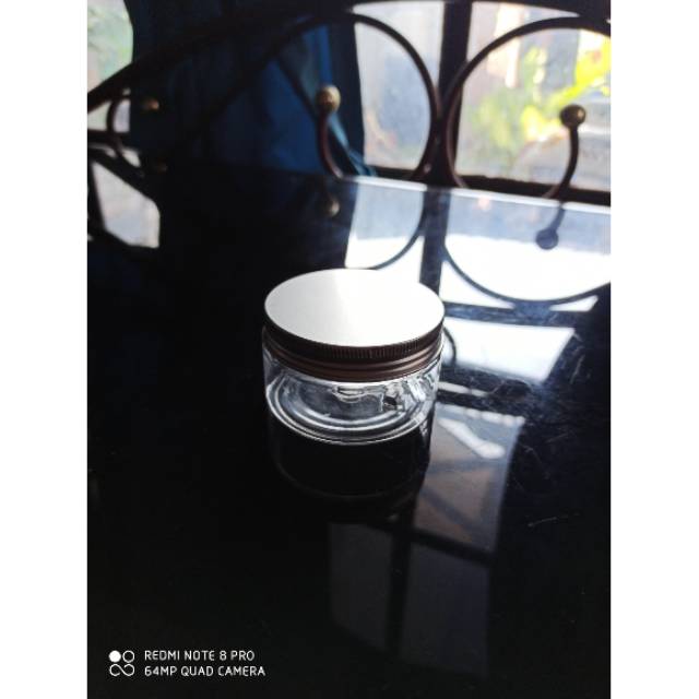 Jual Pot Jar Tutup Alumunium 100ml - Pet Jar Pomade 100ml (Pendek ...