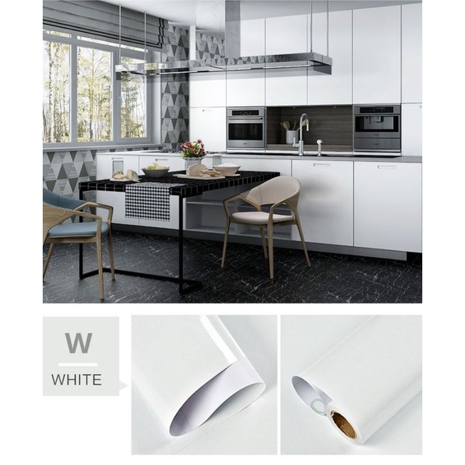 Jual Sticker Putih Glossy Panjang 15 Meter dengan Lebar 122 cm | Shopee ...