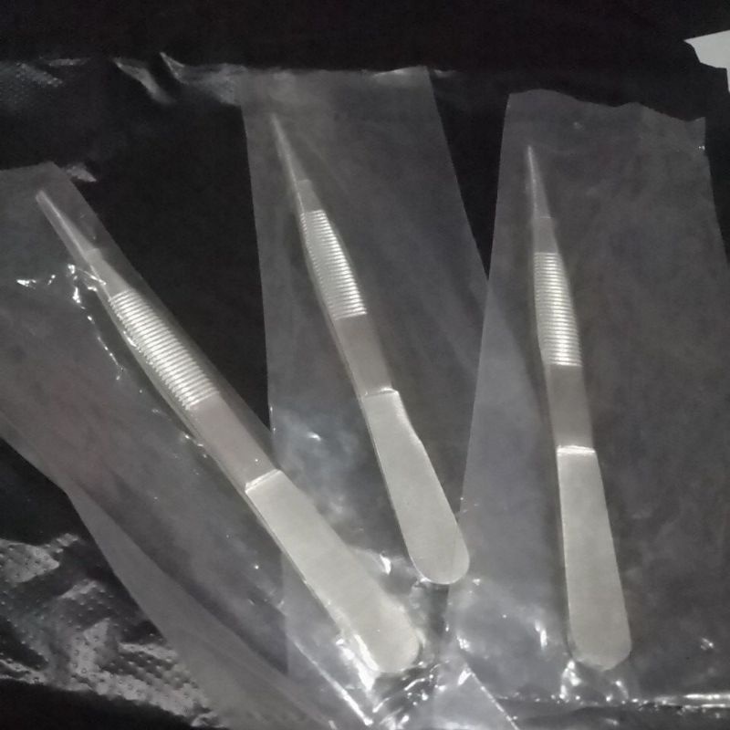 Jual Pinset Anatomis 12,5cm Stainless Steel Pinset Cirurgis Pinset ...