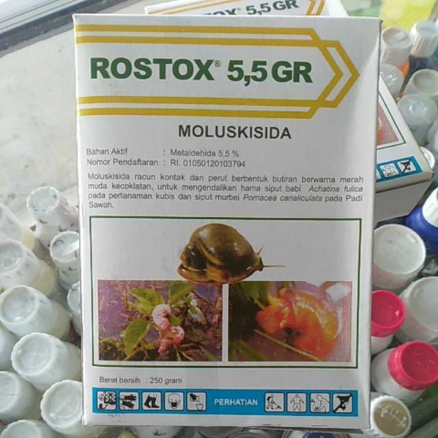 Jual ROSTOX 5,5GR 250gram, moluskisida pembasmi hama siput keong, racun ...