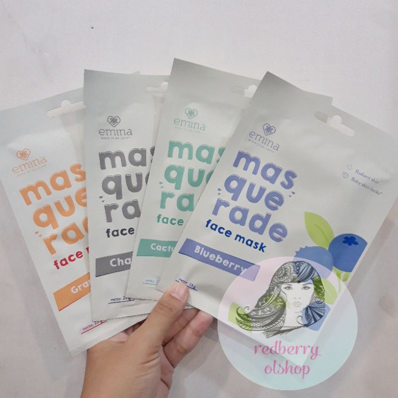Jual REDBERRY | EMINA Masquerade Face Mask 23gr (New Varian) | Shopee ...